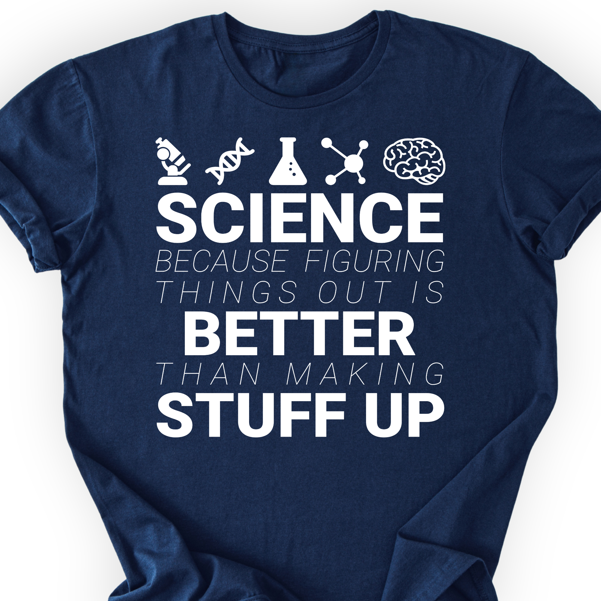 Science vs Fiction T-Shirt | Funny Research Quote | Scientific Method ...